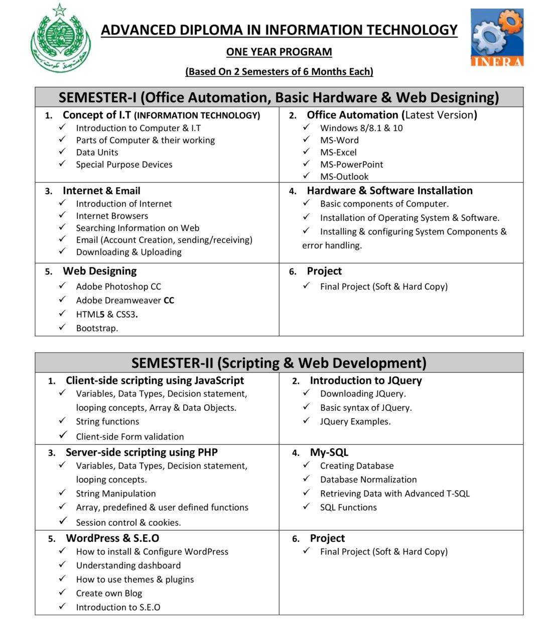 A.D.I.T – Infra professional Training Centre